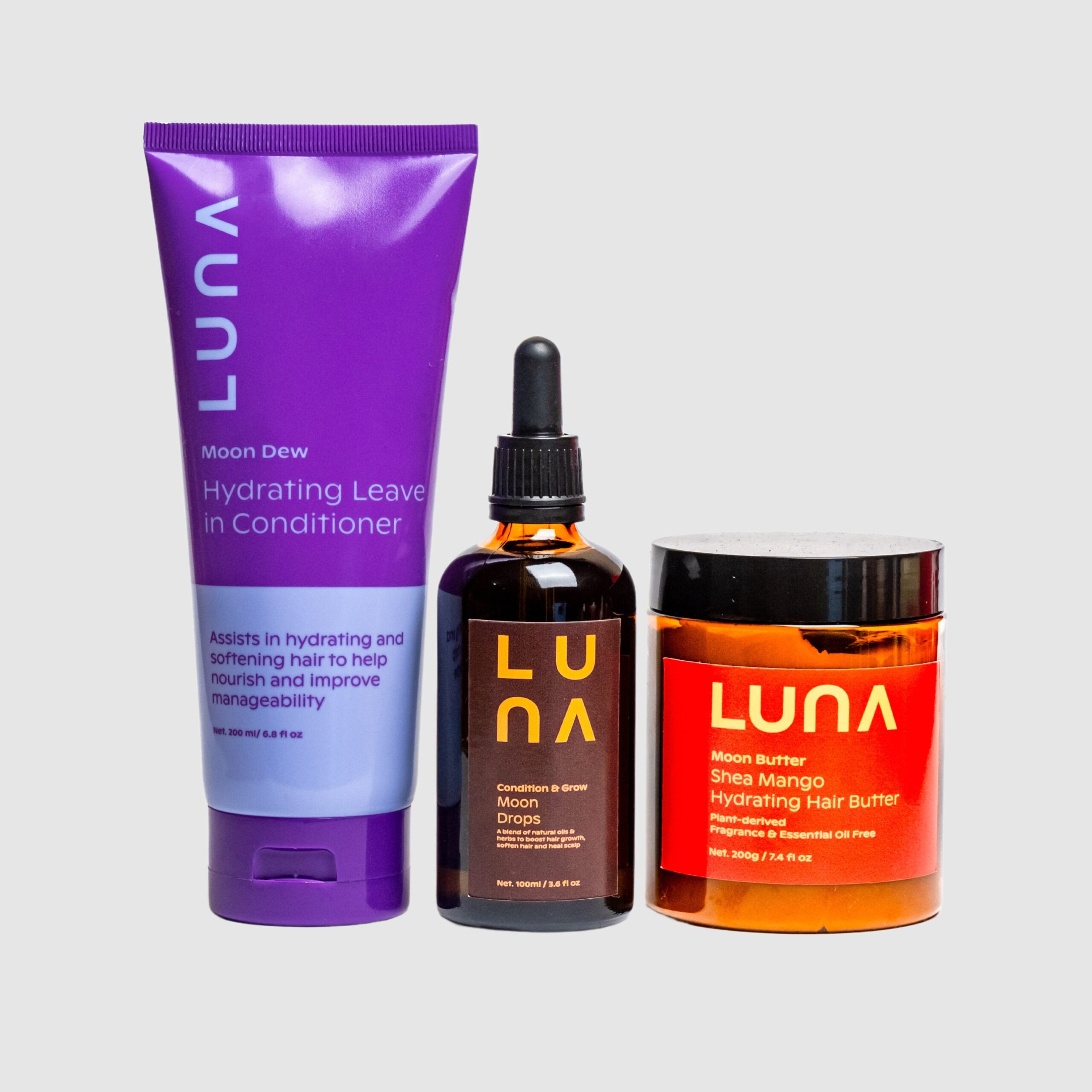 LOC Moisturising Method – Liquid, Oil, Cream - Luna Hair + Body